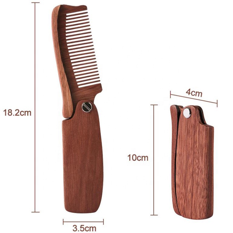 Folding Beard Wood Comb - Vickkybeauty - a world class manufacturing ...